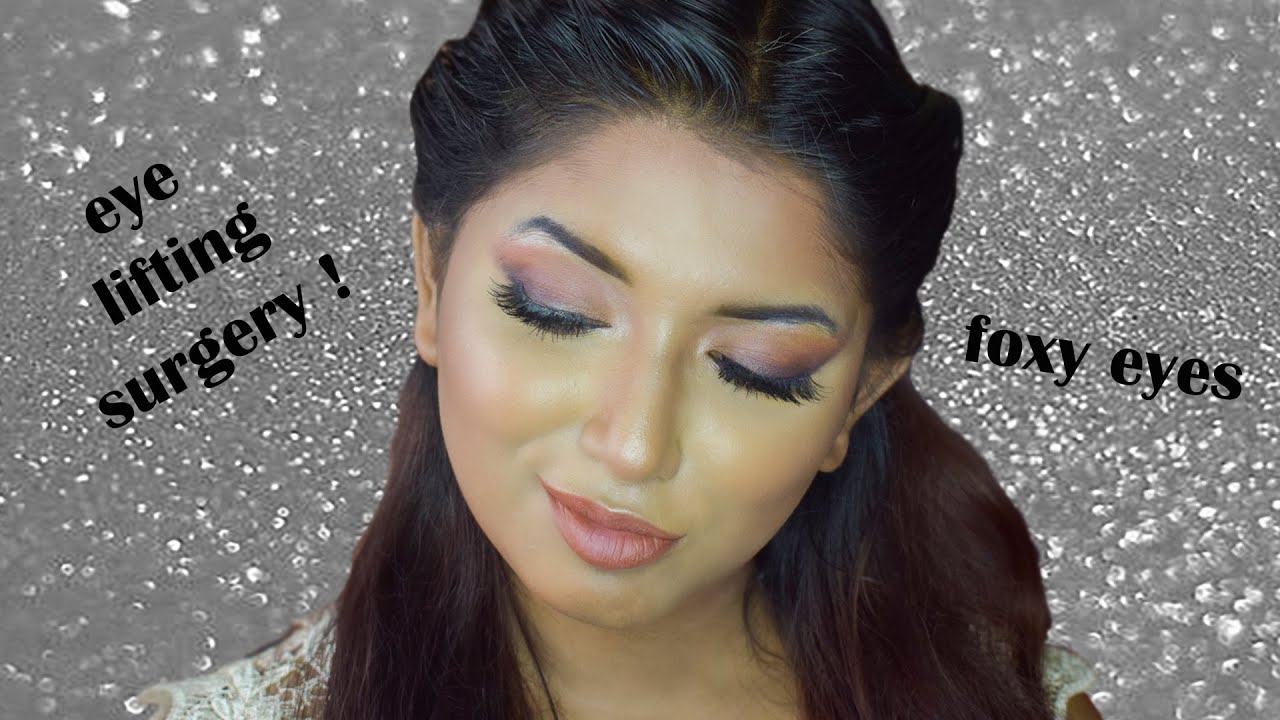 foxy eye makeup tutorial (eye lift without surgery) - YouTube
