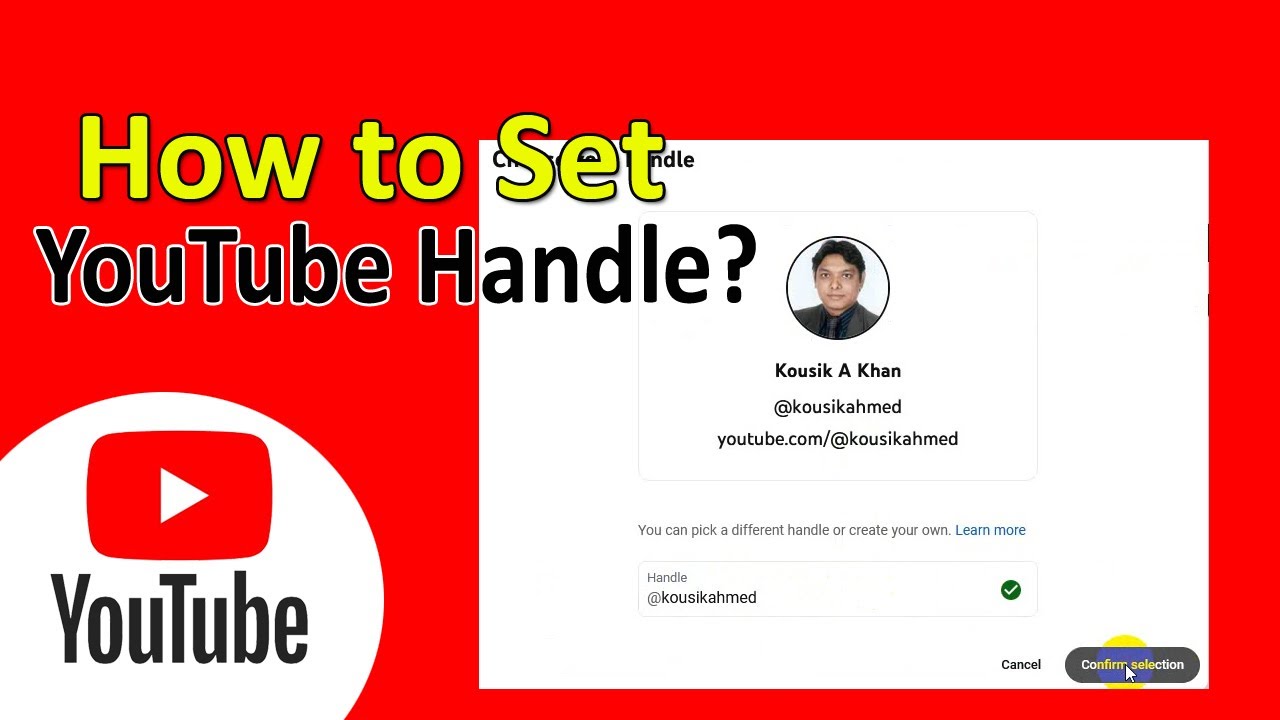 How to Get a YouTube Handle | How to Get a Handle on YouTube | How to ...