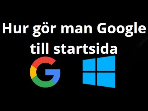Hur gör man Google till startsida i Windows 11? - YouTube