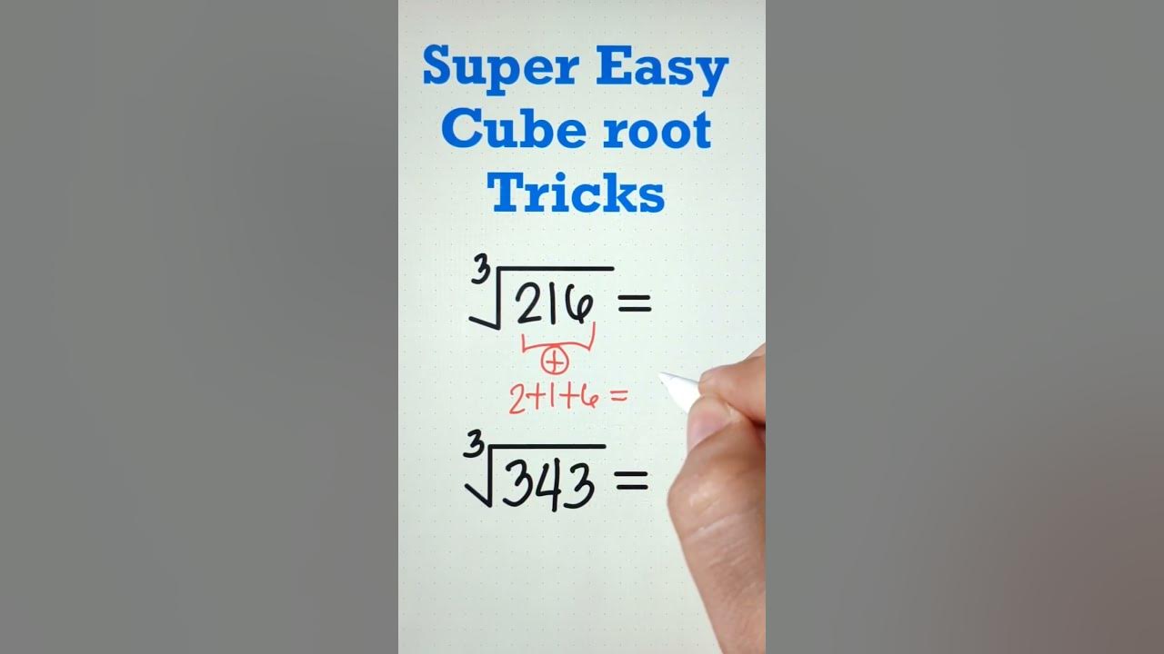 Easy Cube Root Tricks - YouTube