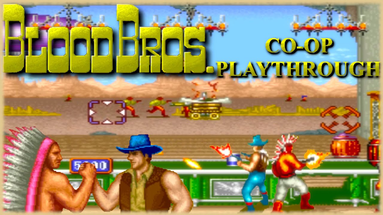 Blood Bros (Arcade) CO-OP Playthrough /A bond strong enough to sweep ...