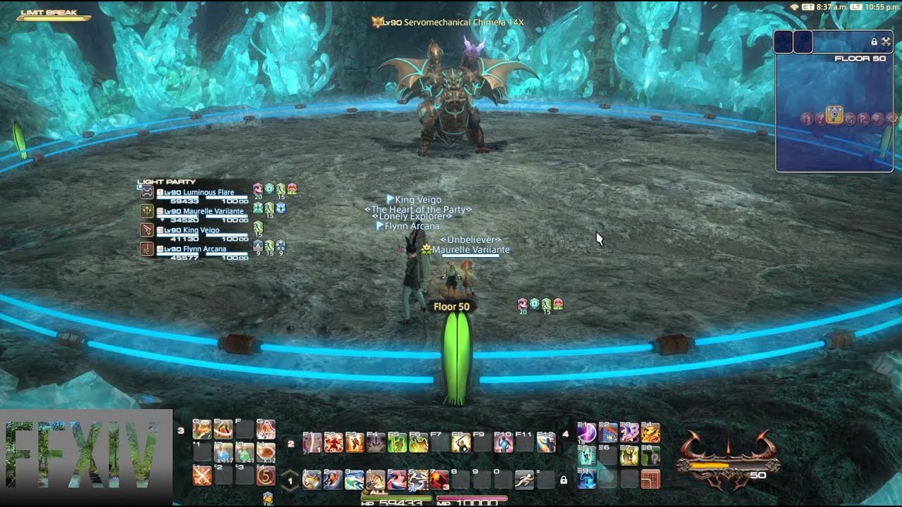 [FFXIV] : Eureka Orthos Floor 50 Boss Fight (Servomechanical Chimera ...