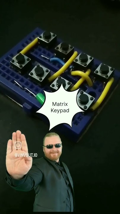 Matrix Keypad On A Breadboard Vinvout Youtube