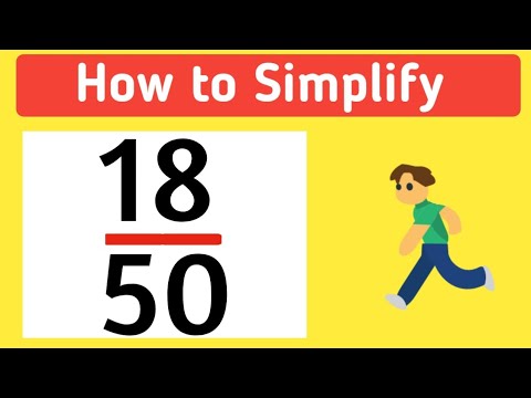 How to Simplify the Fraction 18/50 | 18/50 Simplified - YouTube