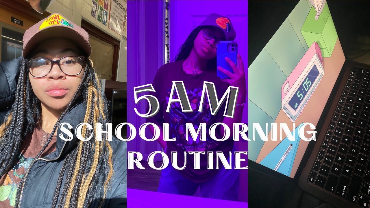MY 5AM SCHOOL MORNING ROUTINE ♡ | Adriana Smith - YouTube
