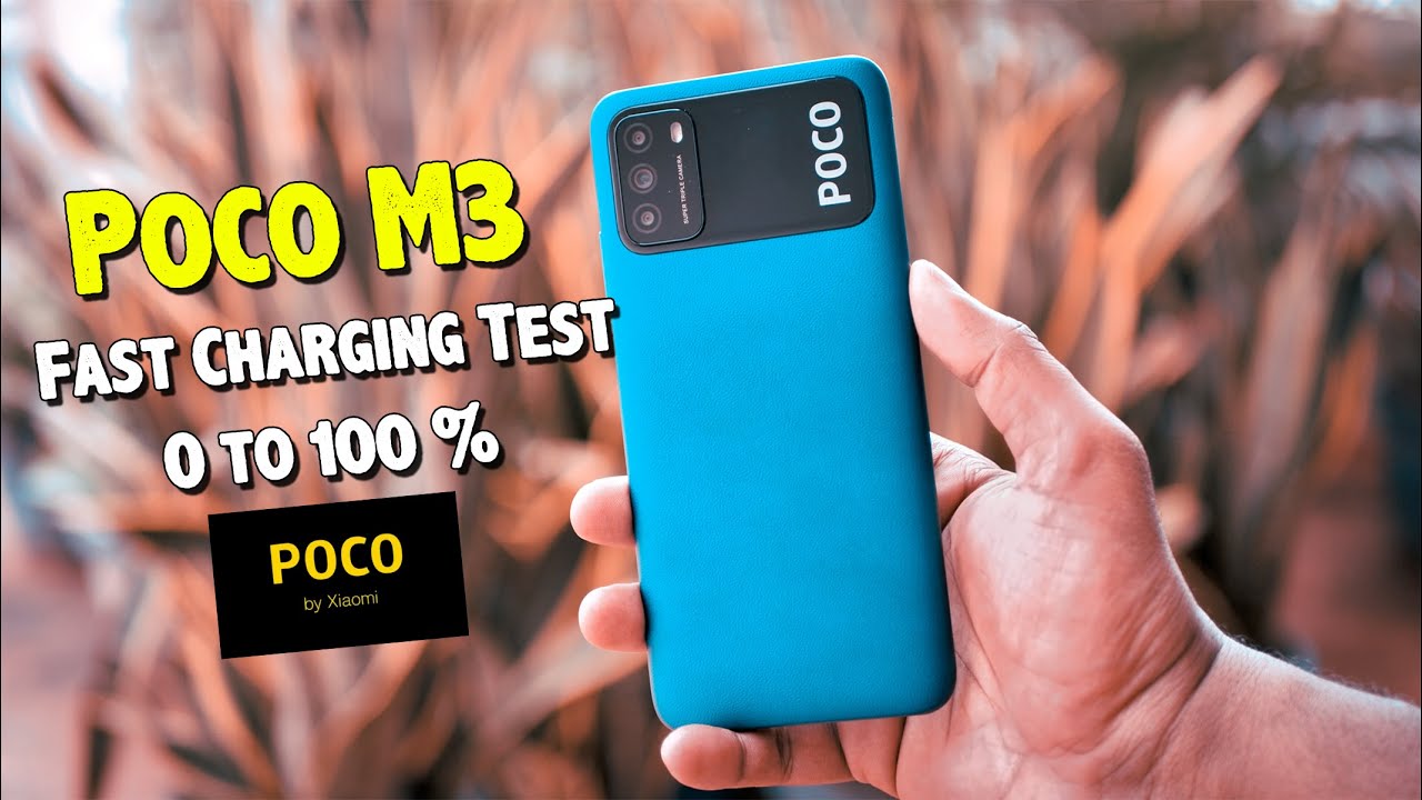 Poco M3 Fast Charging Test - 6000 mAh Battery & 18W Charging - YouTube