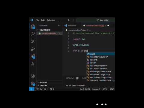 Command Line argument python || Python || Basics - YouTube
