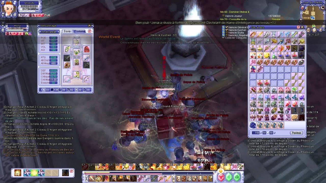 Grand Fantasia - FR - Shinshi - Rush Phenix Tower Solo - YouTube