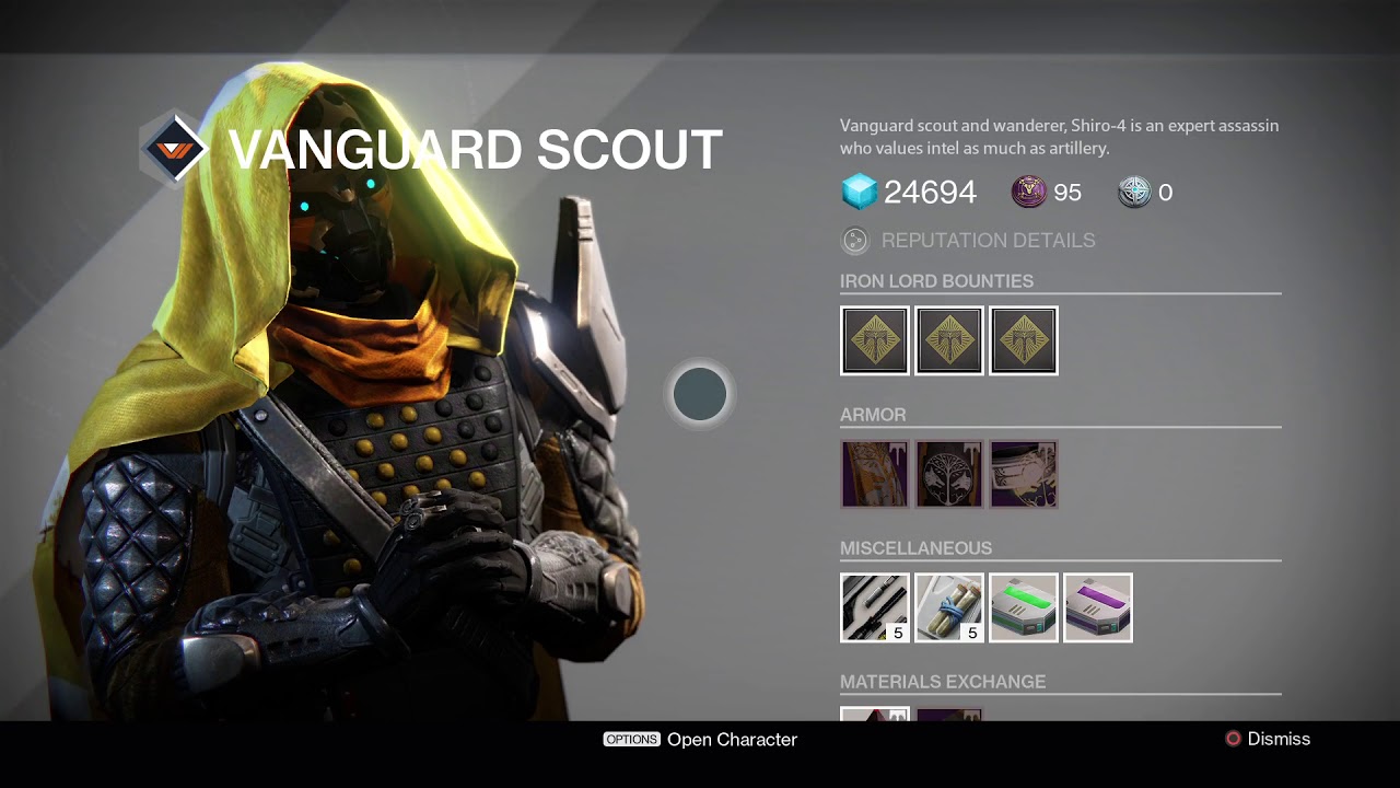 Destiny - Shiro-4 "Always good to see another Hunter" - YouTube