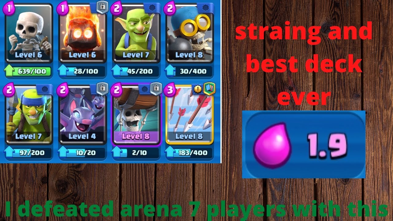 strange and best deck ever low elixir cost best game ever clash of ...