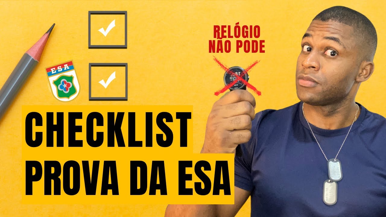Checklist Completo para o Dia da Prova da ESA: O Que Levar e Como se ...