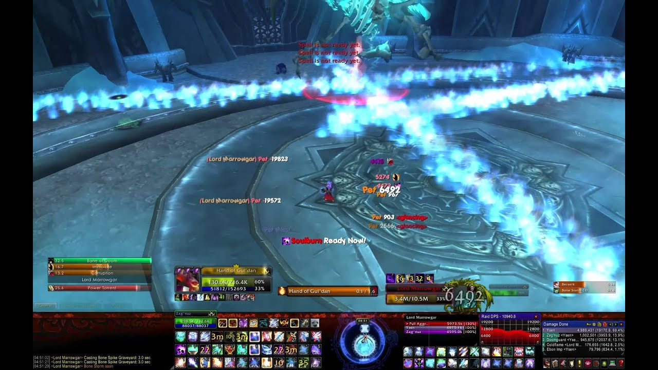 Warlock solo Lord Marrowgar HM (non goblin/worgen) - YouTube