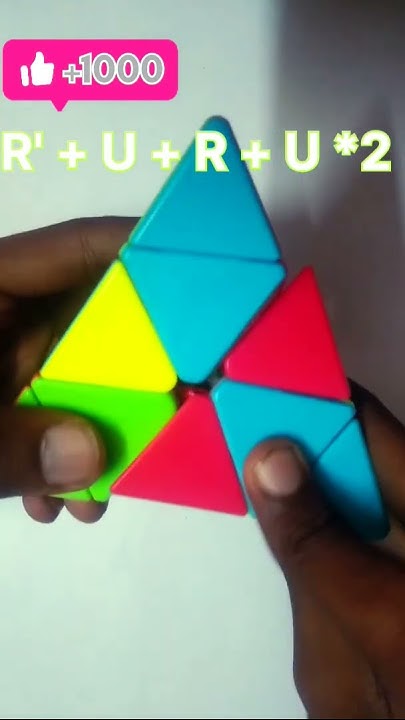 amazing pattern in 😎pyraminx cube#shorts #cube - YouTube