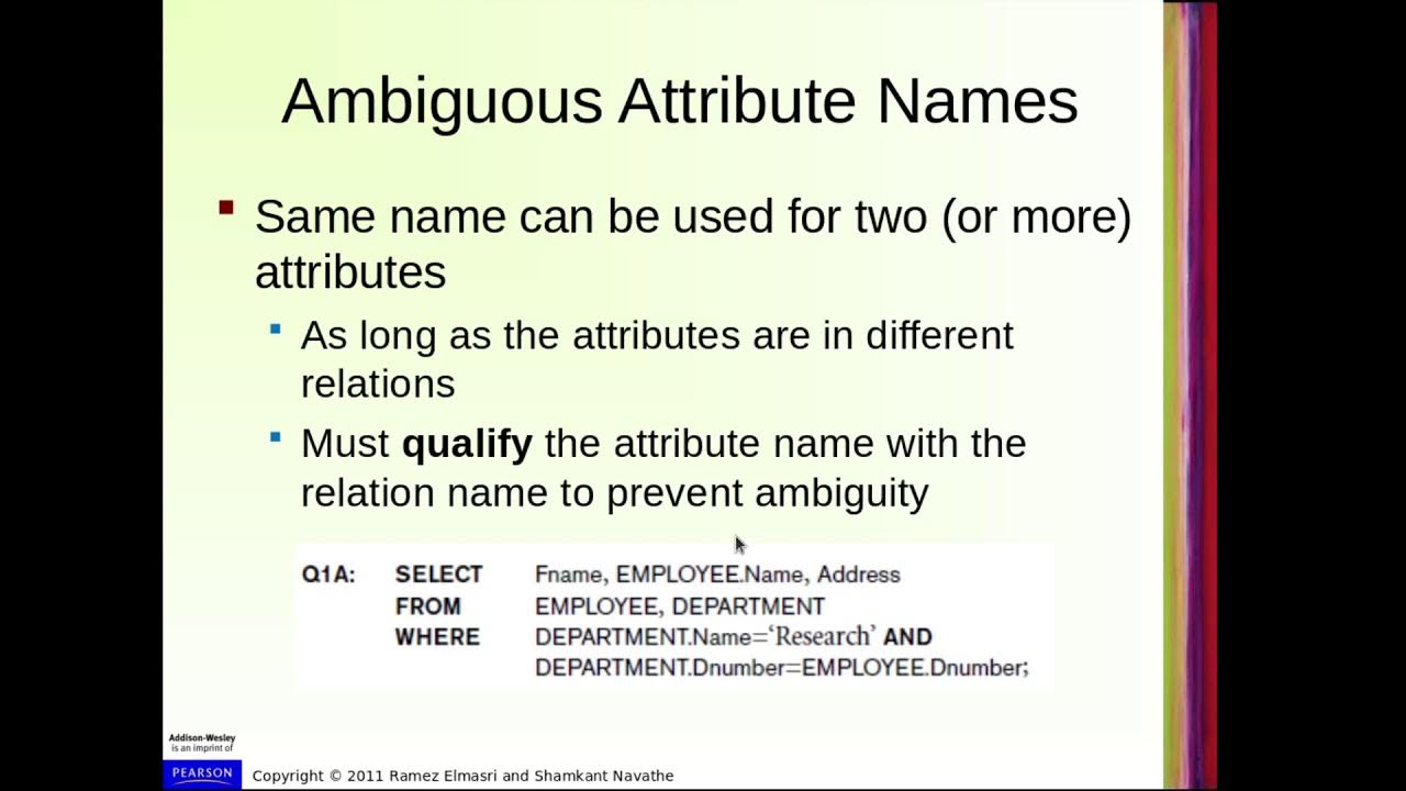 Basic Retrieval Queries in SQL(Selection,Projection, Join capabilities ...