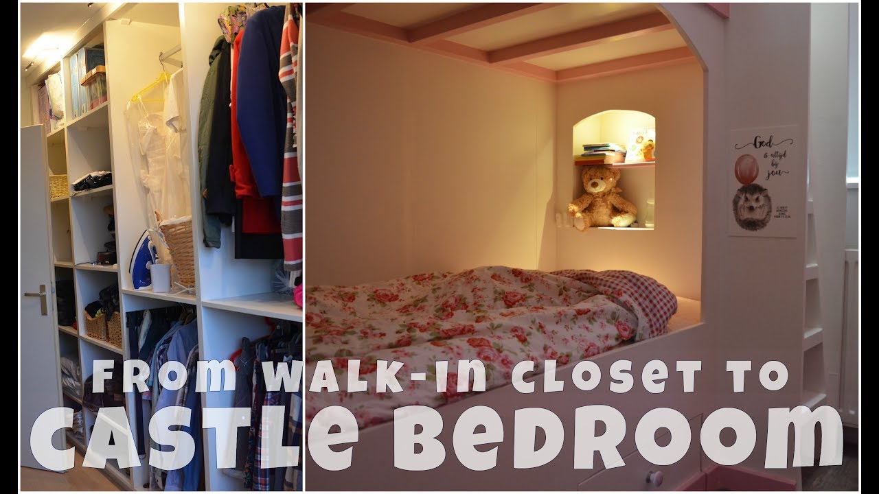 From walk-in closet to castle bed - YouTube