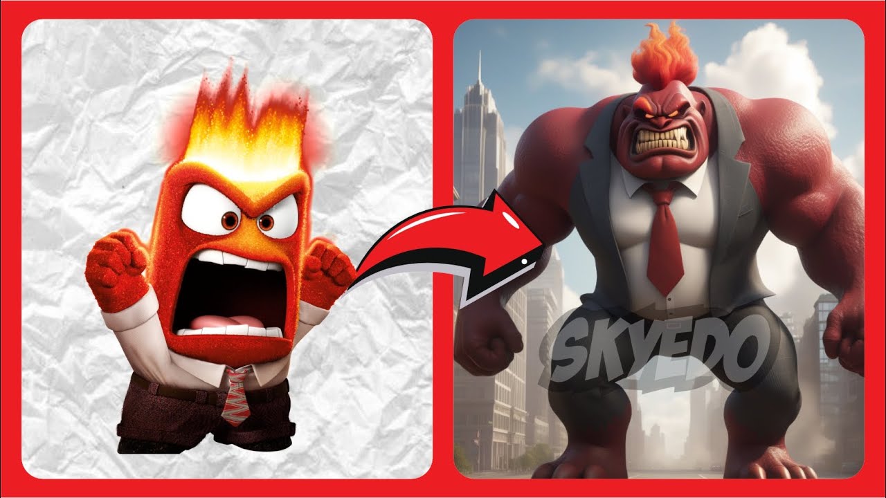 INSIDE OUT 2 as ANIMALS 🎶INSIDE OUT 2nd edition 🥰 Joy💛Anxiety😱Anger😡 ...