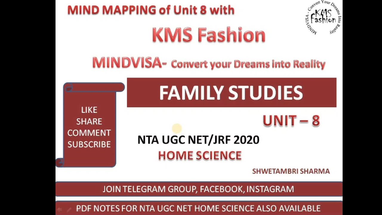 #familystudies #homescience #kmsfashion #ntaugcnet Family Studies Unit ...