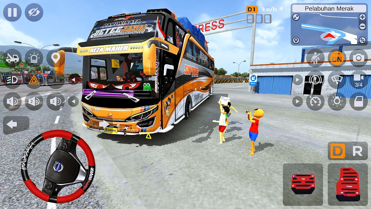 Bus Conan SJM Trans Full Muatan Pasang Knalpot Suos Super Nyaring - YouTube