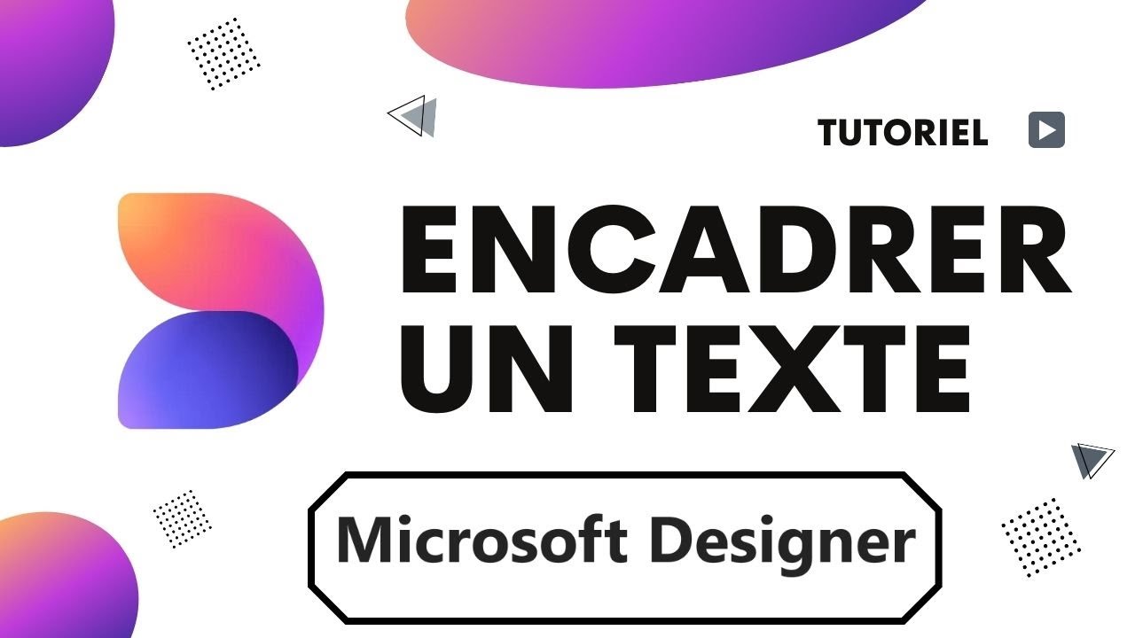 Comment encadrer un texte sur Microsoft Designer ? - YouTube