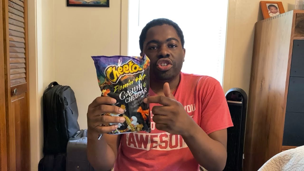 Flamin Hot Cajun Cheddar Cheetos Review Youtube