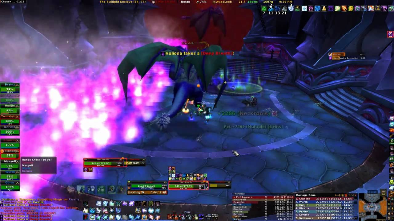 Valiona and Theralion 10 man - YouTube