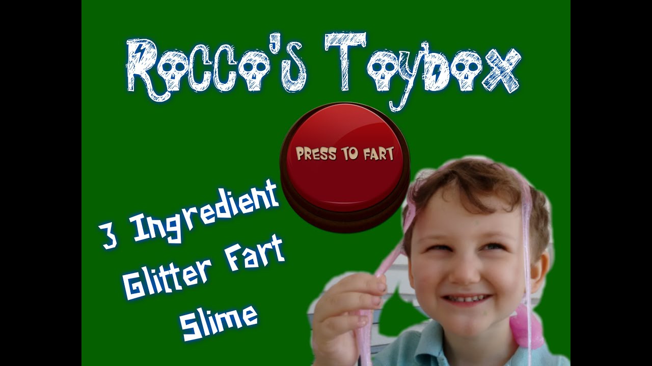 Super Easy 3 Ingredient Super Glitter Fart Slime- Best Recipe! - YouTube