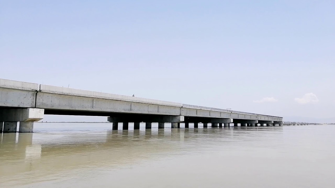The Current work situation on Indus River Bridge | CPEC Western Route ...