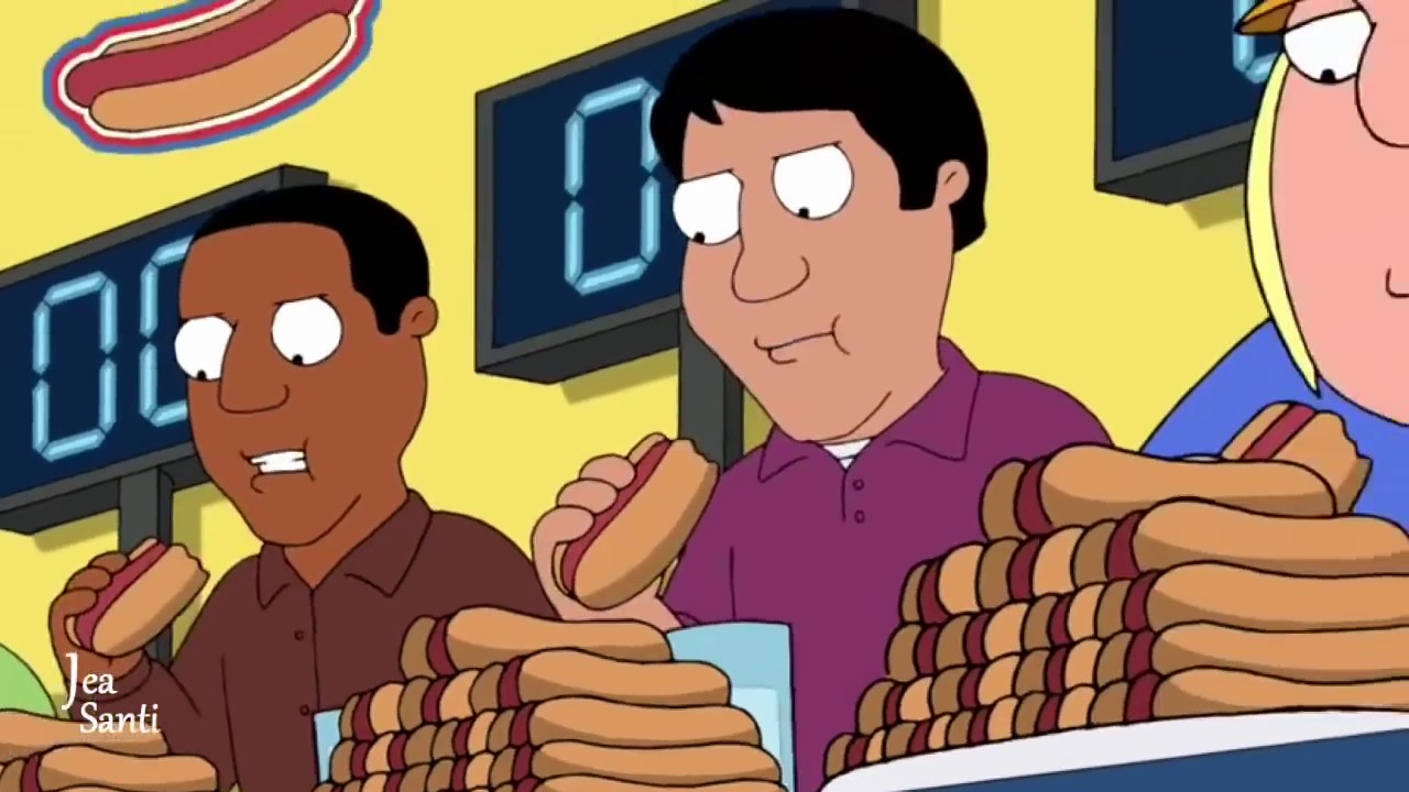 Family Guy - Chris Enters Hotdog Eating Contest - YouTube