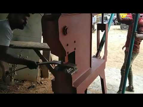 hand making leaf spring pressing - YouTube