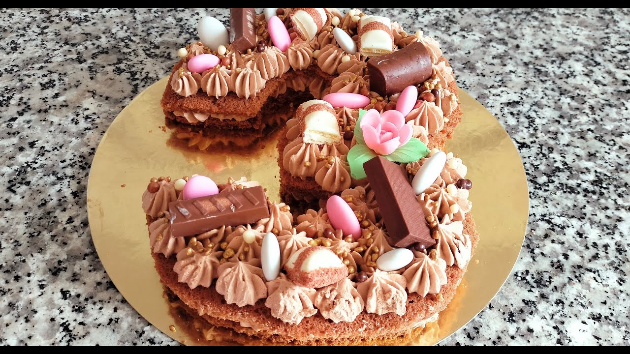 Milk Chocolate Number Cake Recipe - YouTube