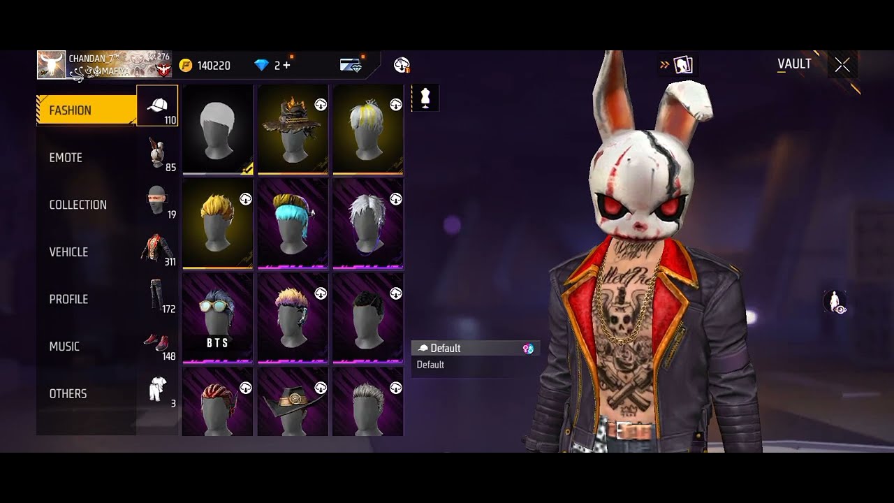 Free fire id collection || sell id only 2500rs || Level 72 _ AkEvo 4 ...