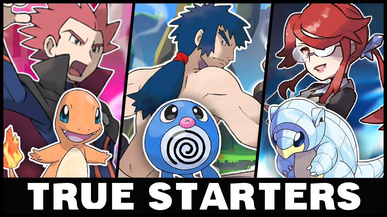 What Are the TRUE Starter Pokemon of Kanto Elite Four - YouTube