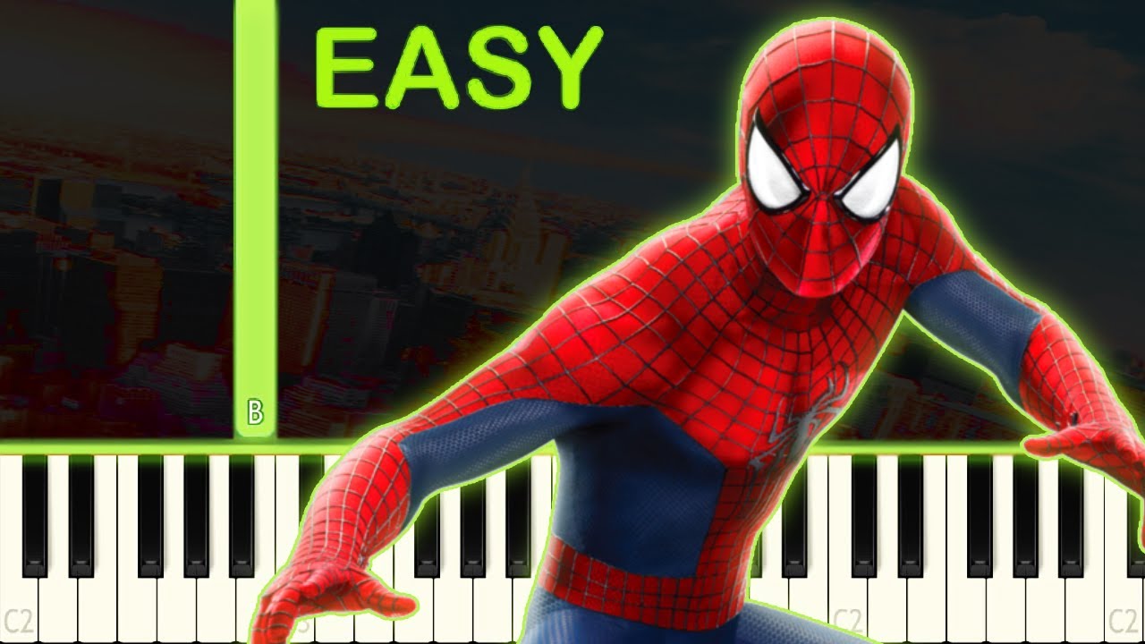 THE AMAZING SPIDER-MAN 2 - EASY Piano Tutorial - YouTube