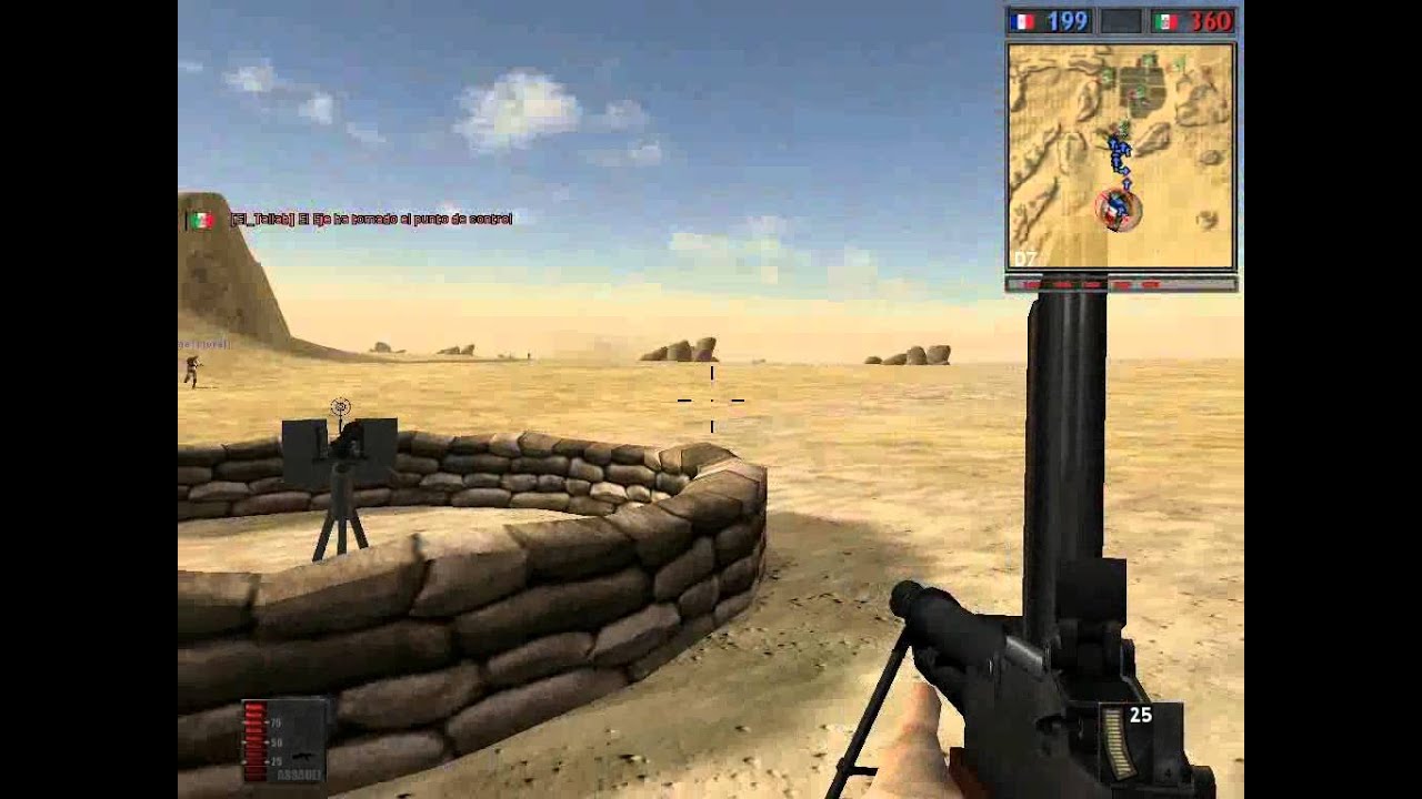 Battlefield 1942 mod battlegroup42 map koufra raid - YouTube