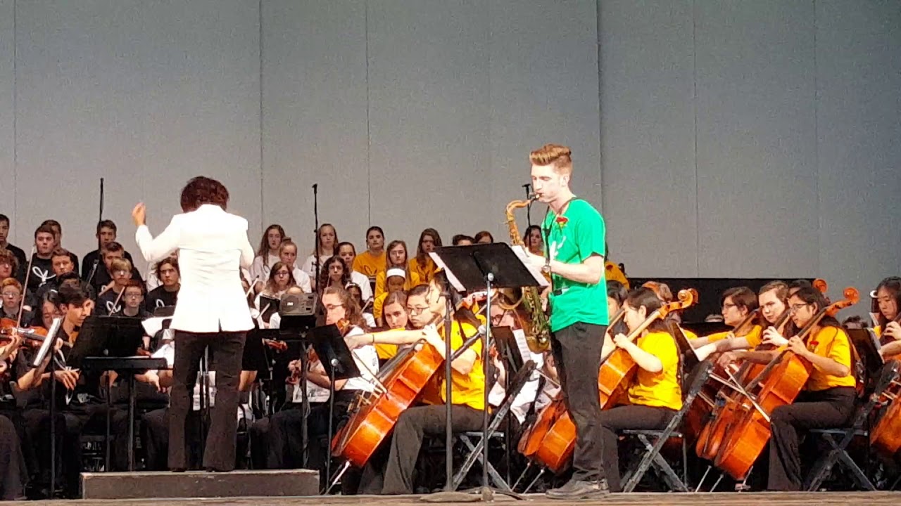 Nick Rollo at SPAC with the Empire State Youth Orchestra Summer 2018 ...