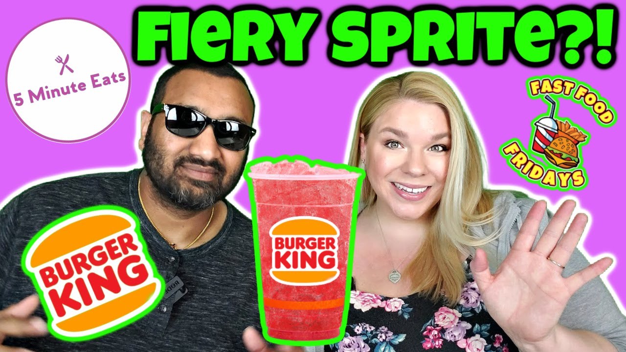 Burger King Fiery Strawberry Sprite Review - YouTube
