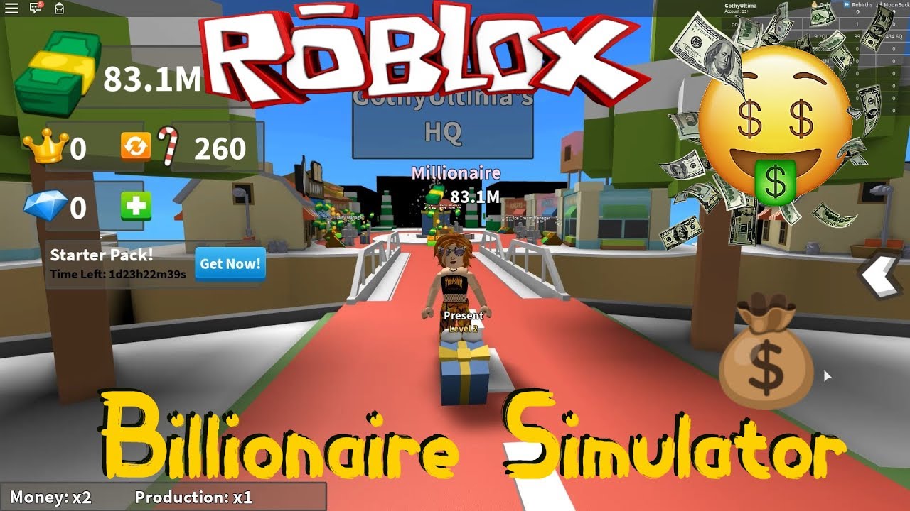 LET'S BECOME RICH! BILLIONAIRE SIMULATOR ROBLOX GAME - YouTube