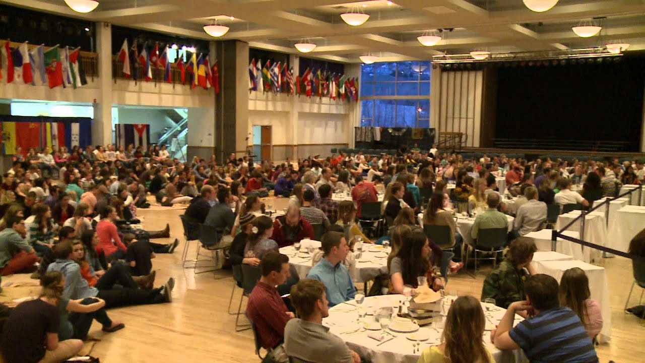 More than just food at the Hunger Banquet - YouTube