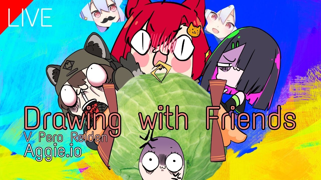 「LIVE」Aggie.io Draw with Friends วันนี้วาดในกระดาษแผ่นเดียวกันล่ะะะ ...