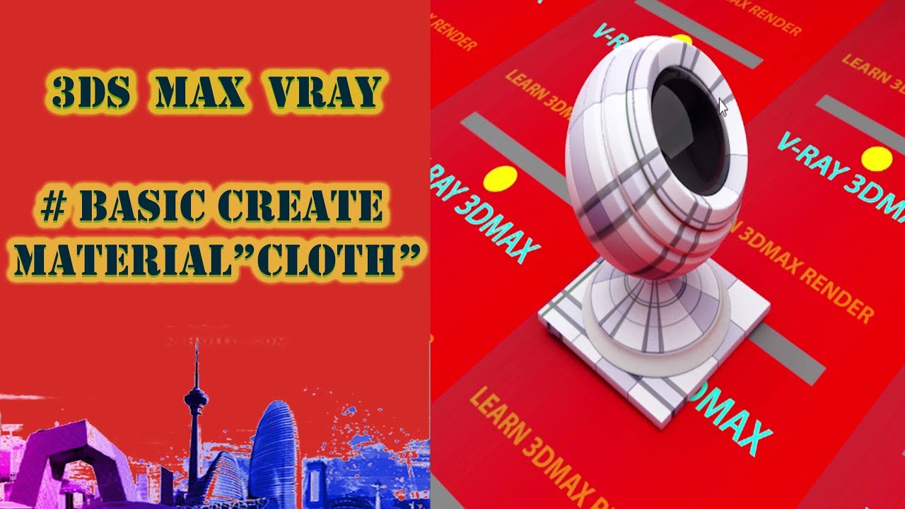 3ds Max Vray : # Basic create material " cloth" - YouTube