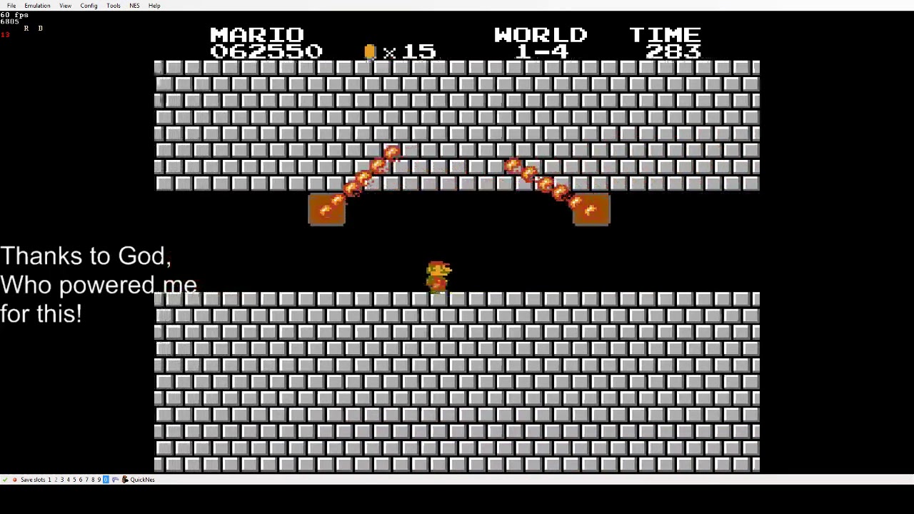 Super Mario Bros 1-4 fast acceleration WITHOUT Left+right - YouTube