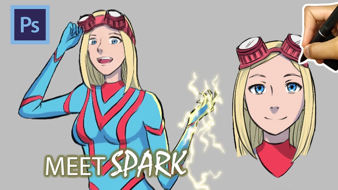 SUPERHERO CHARACTER DESIGN SESSION | SPARK - YouTube