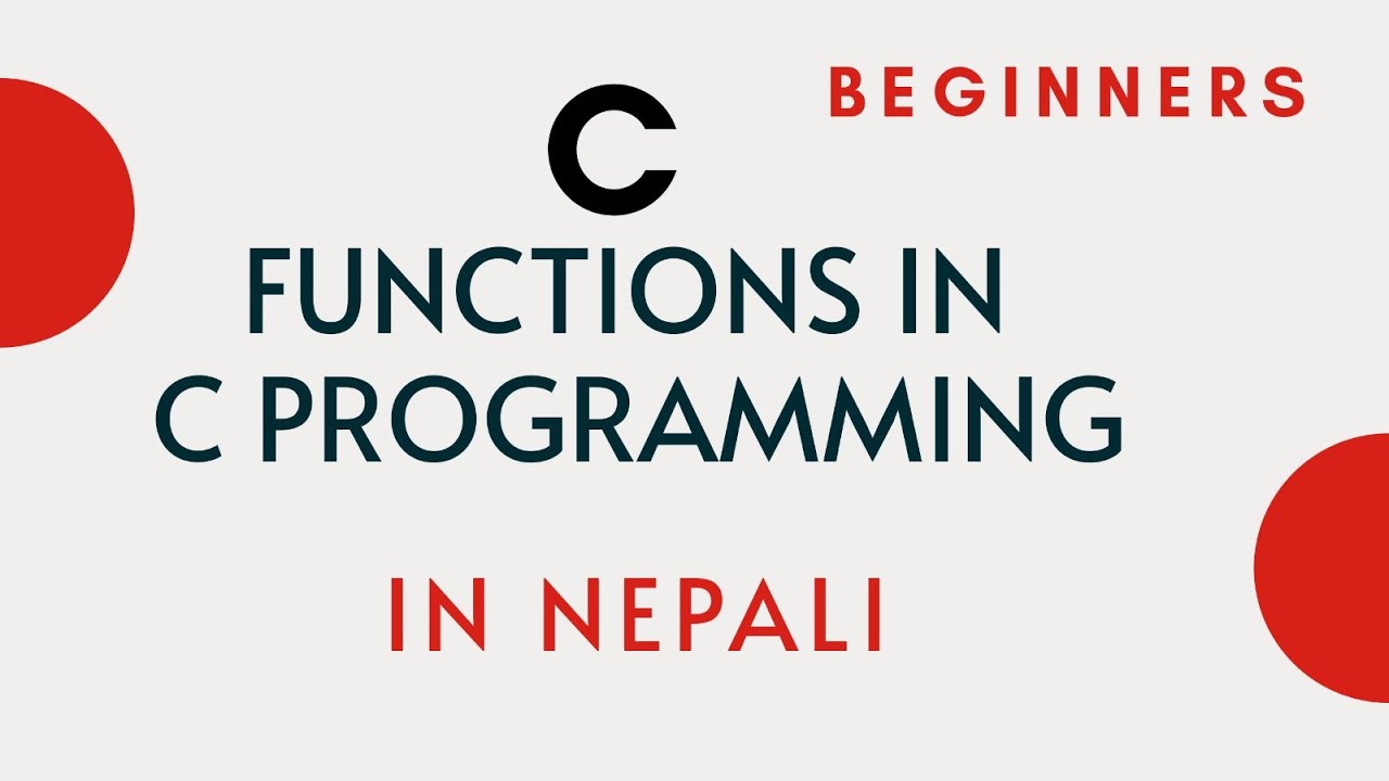 Functions In C Programming Types Definitions Examples YouTube Functions In C Programming Types Definitions Examples YouTube