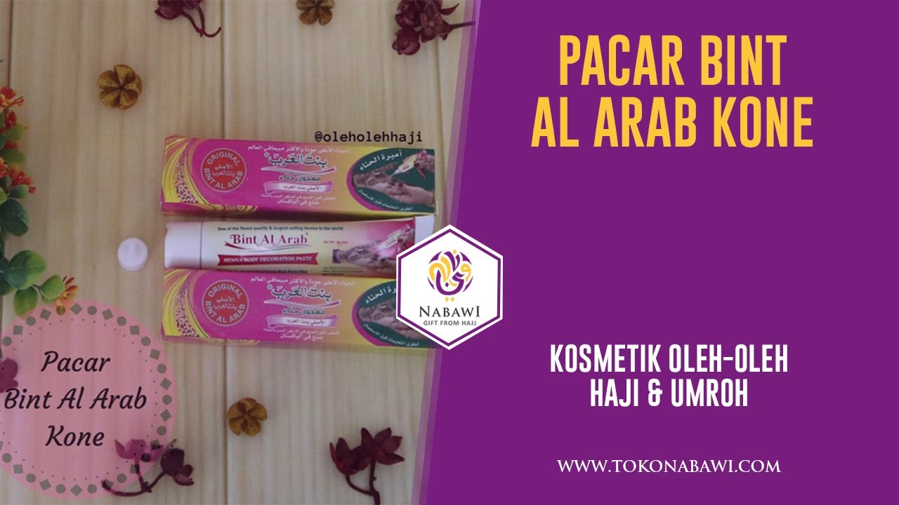 Pacar Kuku Bint Al Arab Pasta Nail Henna Bint Al Arab Souvenir Oleh ...