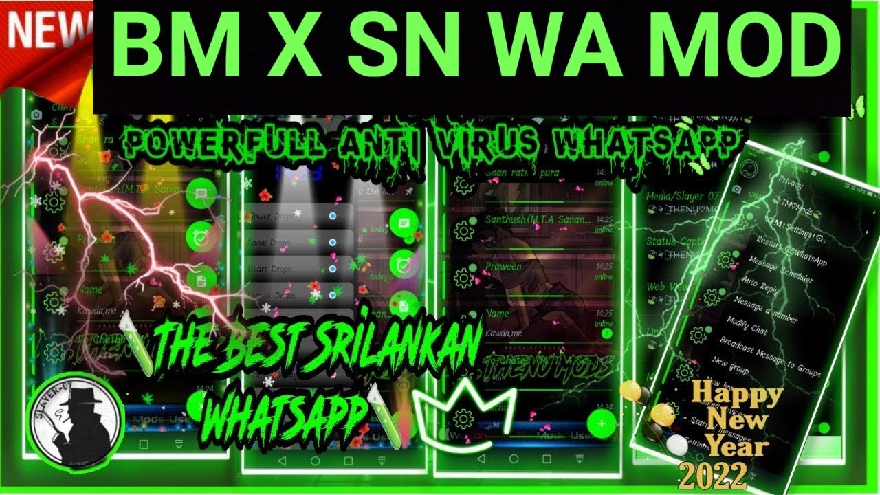 New Antivirus Whatsapp Mod 2022 | 😁 BM X SN WA MOD 😁 | 1gb ram support ...