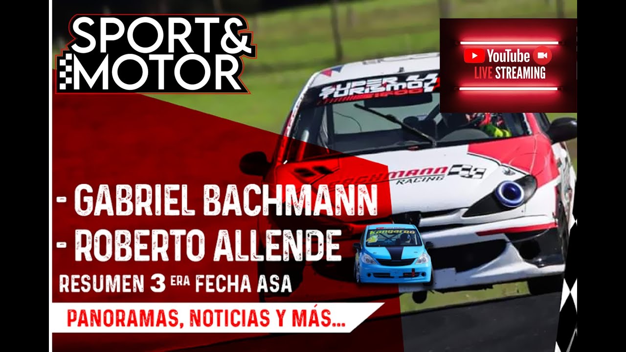 GABRIEL BACHMANN Y ROBERTO ALLENDE EN SPORT & MOTOR #gabrielbachmann - YouTube