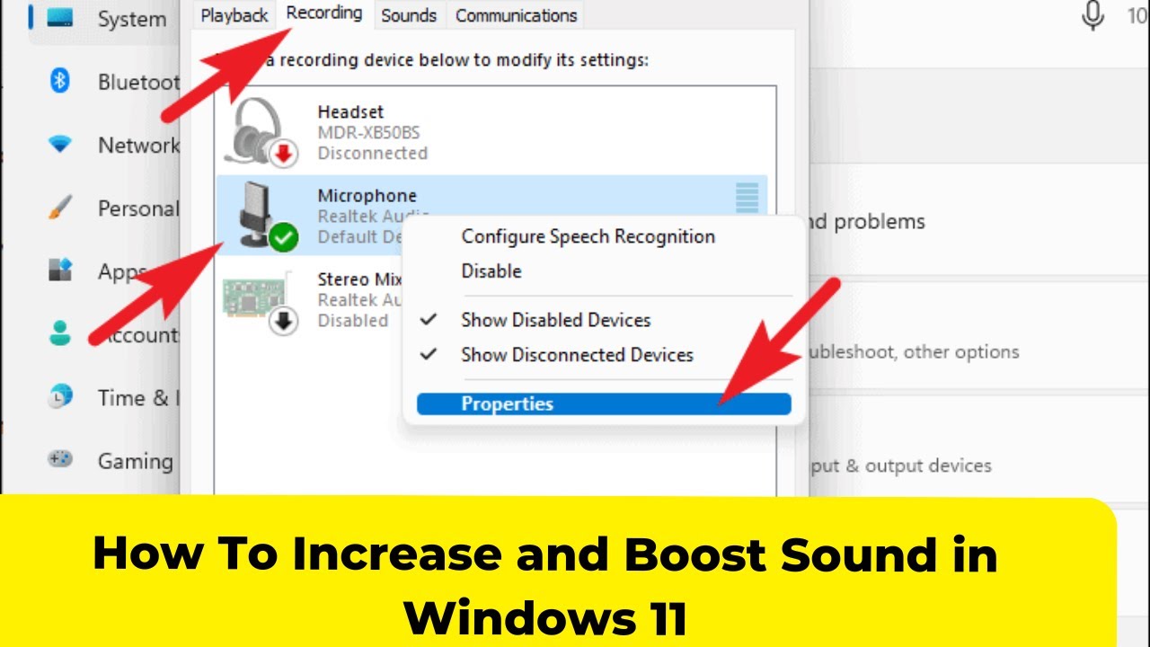 How To Increase and Boost Sound in Windows 11 - YouTube