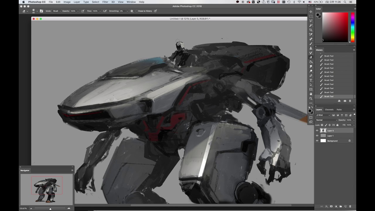 robot concept art process - YouTube