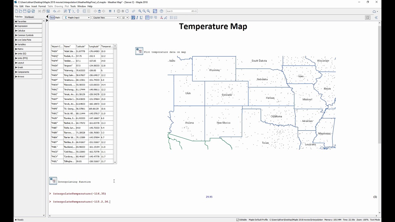 Interpolating Unstructured Data In Maple Youtube 0853