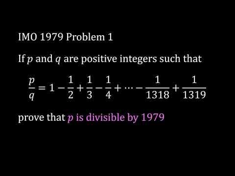 YOU can do this IMO PROBLEM | IMO 1979 Q1 - YouTube